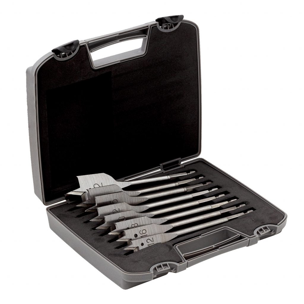 Bahco 9629-SET-8 Flat Spade Wood Drill Bit Set 12-32mm - Auger / Spade ...