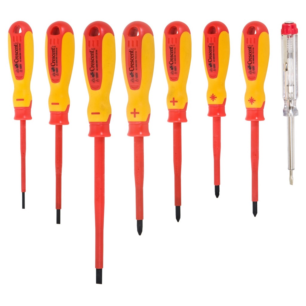 Crescent SD8SET 8 Piece 1000V Electricians Insulated Electrical ...