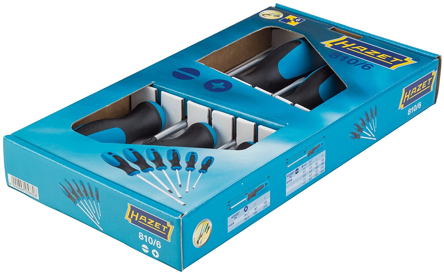 HAZET 810/6 6 Piece Screwdriver Set - Screwdrivers, Screwdrivers & Sets ...