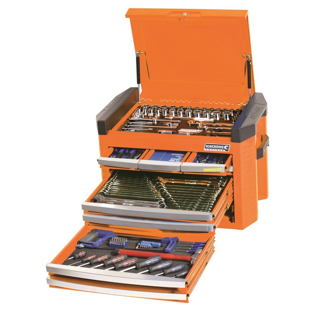 Kincrome K1230 EVOLUTION Workshop Chest & Trolley 205 Piece 14 Drawer 1 ...