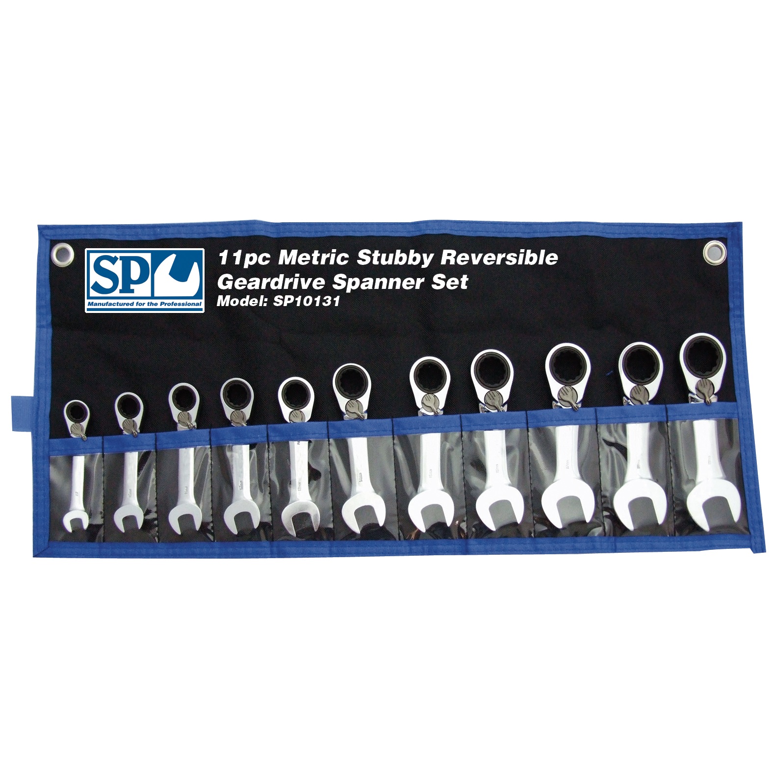 SP Tools SP10131 11Pc Stubby Metric 15° Offset Reversible Wrench ...