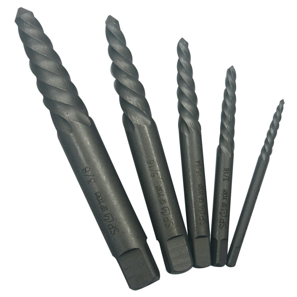 SP Tools SP31301 5 Piece Screw Extractor Set - Bolt & Screw Extractors ...