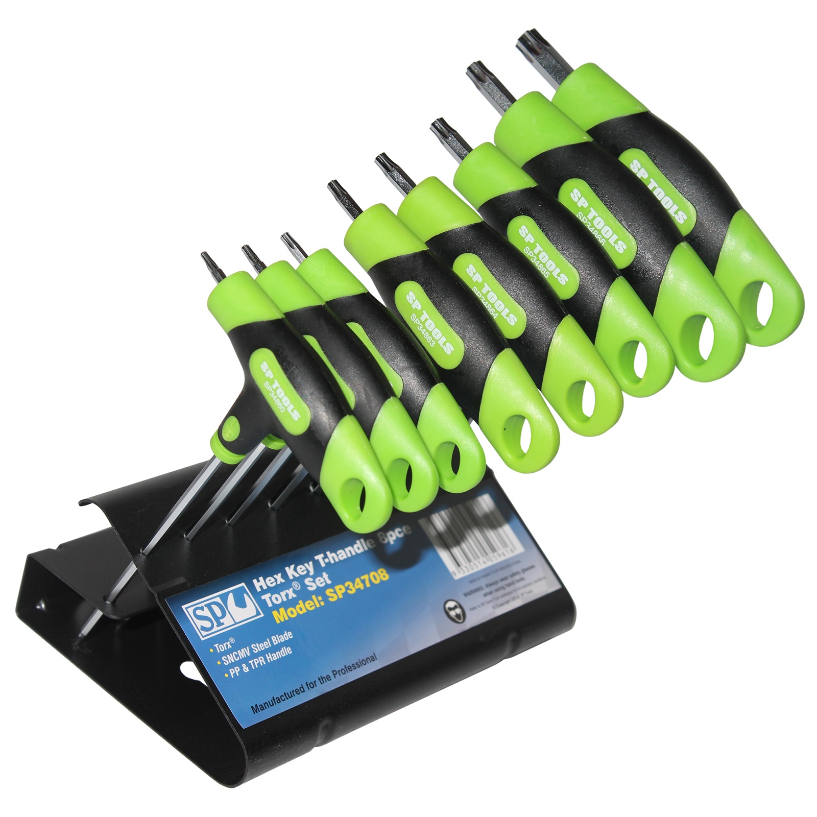 SP Tools SP34708 T-Handle Hex Key Set 8 Piece TORX® - Hex & TORX Keys ...
