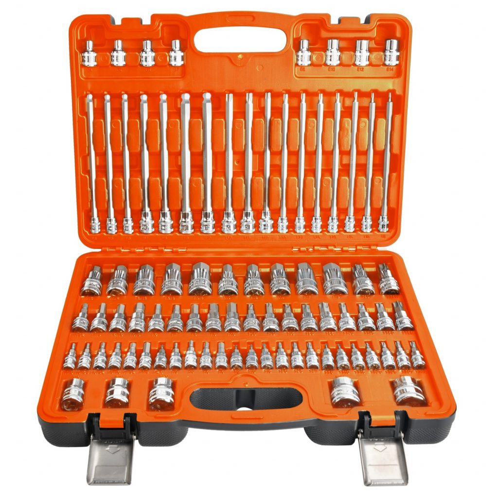 SP Tools SP39625 84 Piece 1/4", 3/8" & 1/2" Square Drive Hex & TORX ...