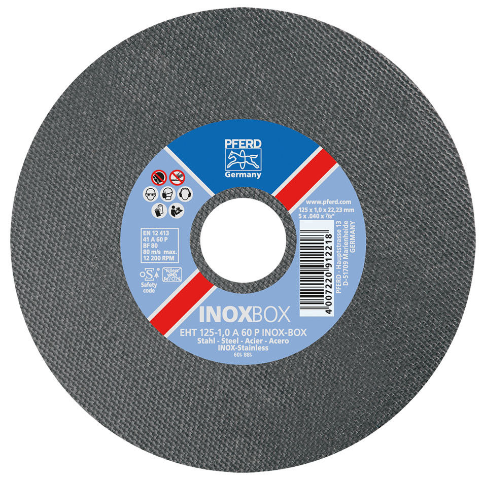 PFERD 69121041 125mm 5" XTREME STEEL+INOX Cut Off Wheels Pack of 10 EHT ...