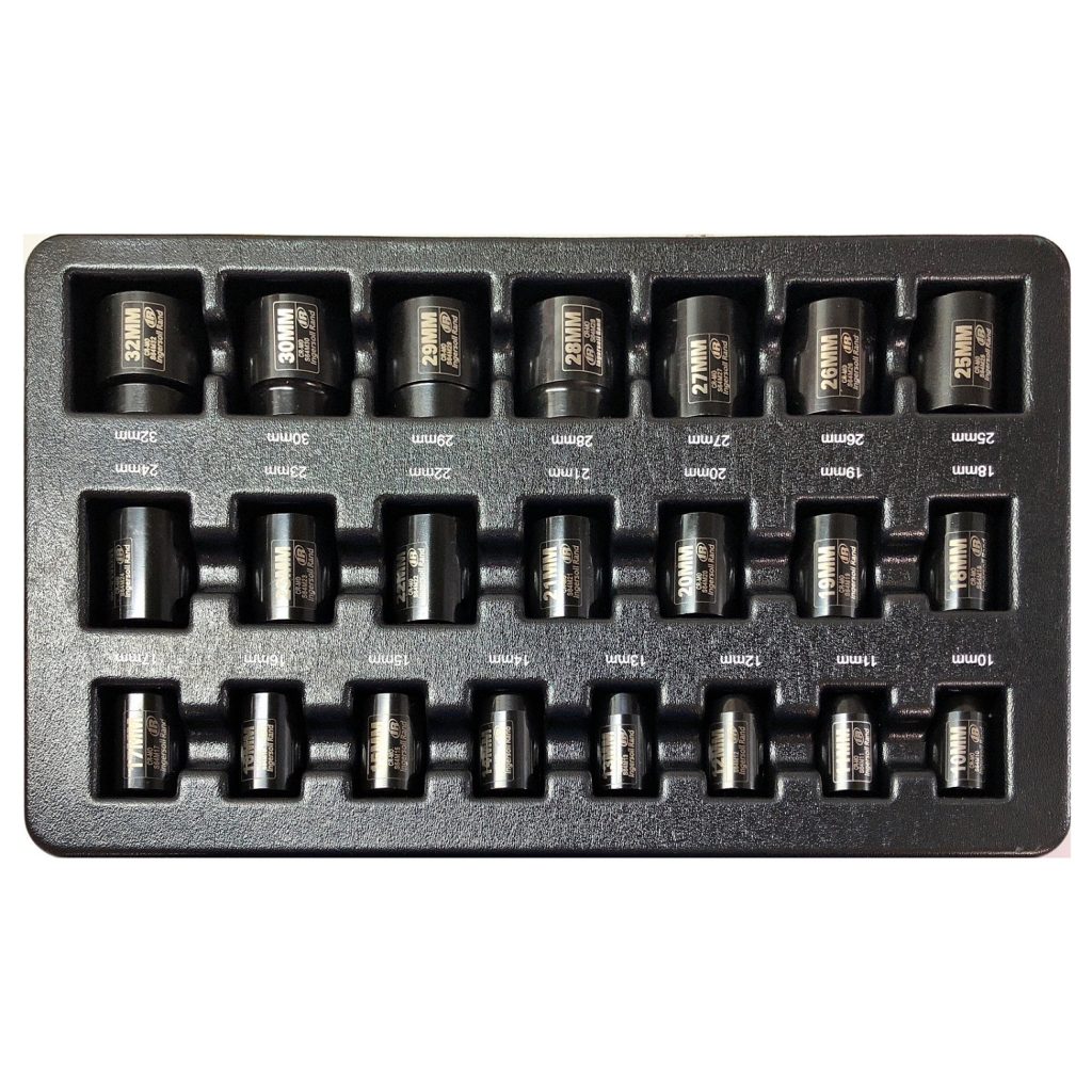 Ingersoll Rand SK4M22A 22 Piece 1/2" Drive 6 Point Metric Standard ...