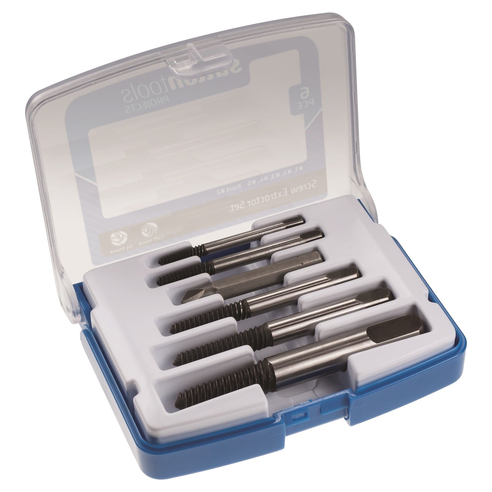 Sutton Tools D210STR05 Projects 6 Piece Left Hand Screw Extractor Set ...