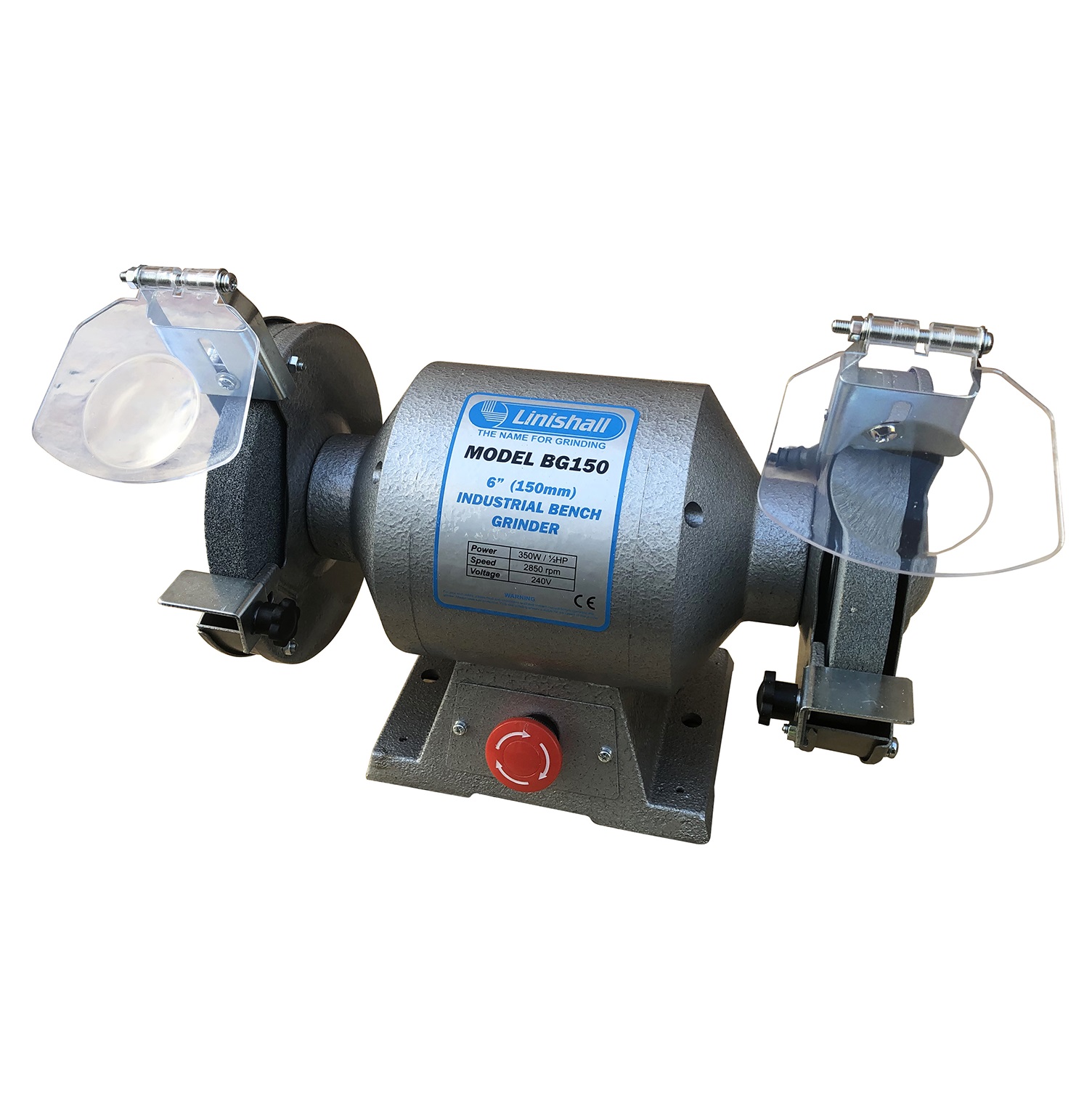 Linishall BG150 Heavy Duty Workshop Bench Grinder 150mm 6" 350W 0.5Hp ...