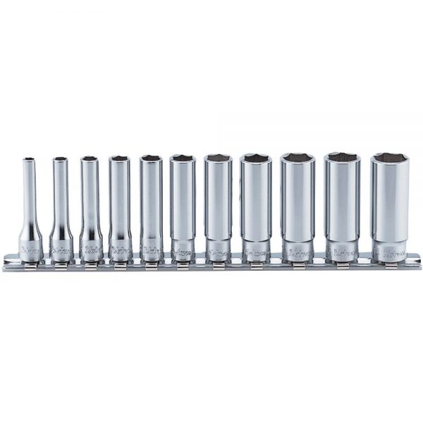 Koken 3300M/4-L120 3/8" Square Drive 6 Point Extra Deep Socket Set 4 ...
