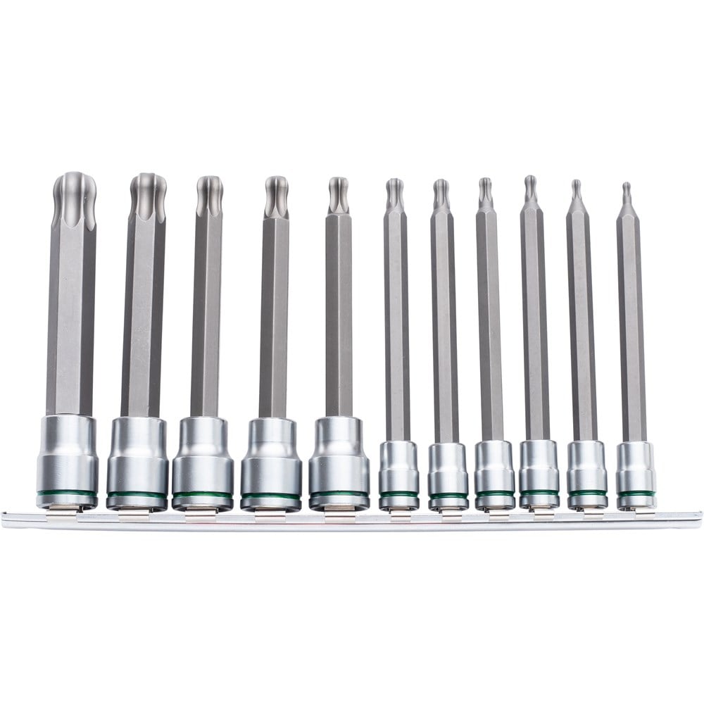 Kincrome K5525 Ball Point TORX® Socket Set Long Series 11 Piece 1/4 ...