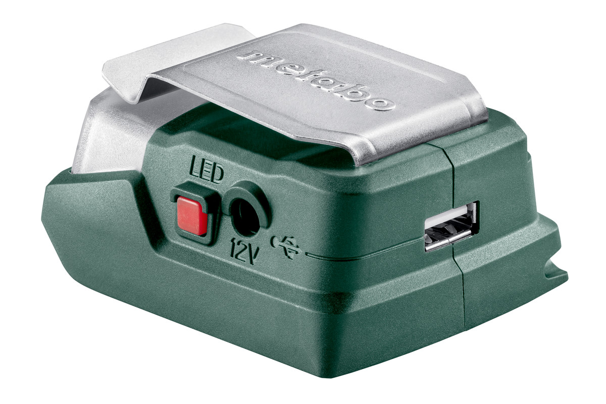 Metabo PA 12 LED-USB Lithium-Ion Battery Cordless Power Adapter ...