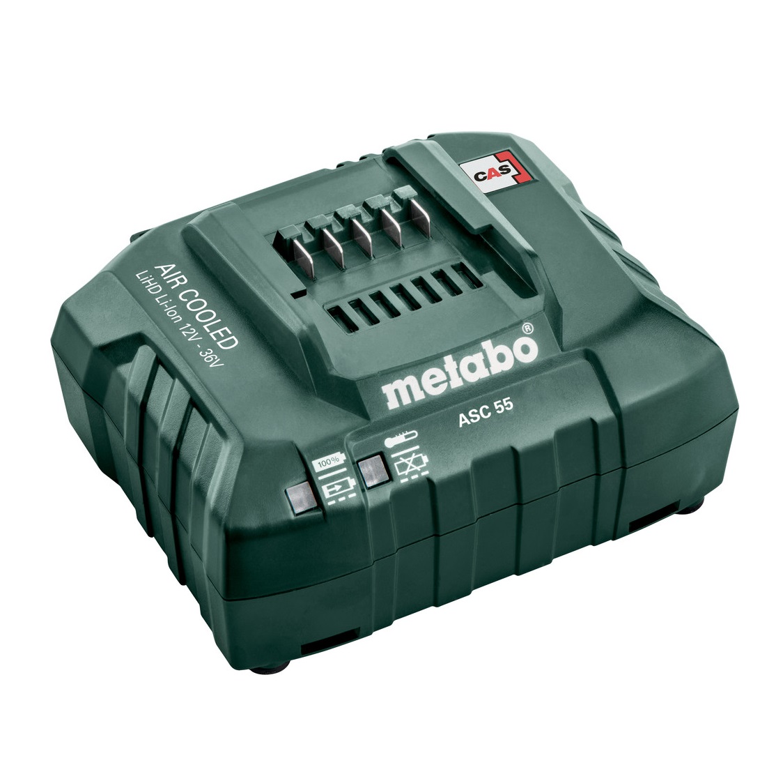 Metabo ASC 55 12V – 36V CAS Lithium-Ion Air/Fan Cooled Battery Charger ...