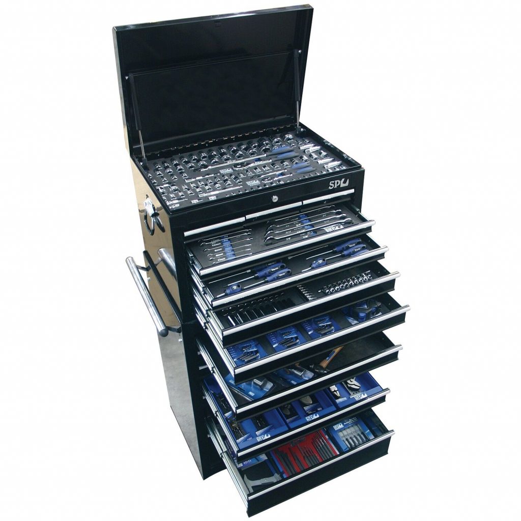 SP Tools SP50105X 307 Piece Metric/SAE Custom Series Chest & Trolley ...