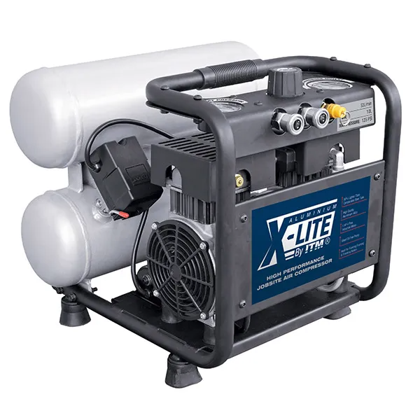 X-LITE by ITM TM350-10010 Silent 1.0Hp Aluminium Twin Tank Portable ...