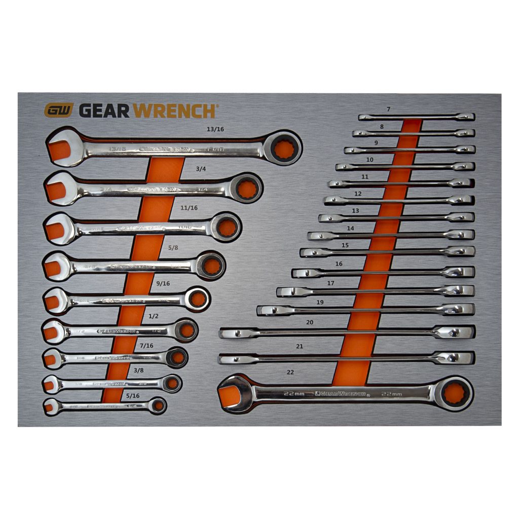 GEARWRENCH 83990N Original 24 Piece Ratcheting Spanner Wrench Set ...