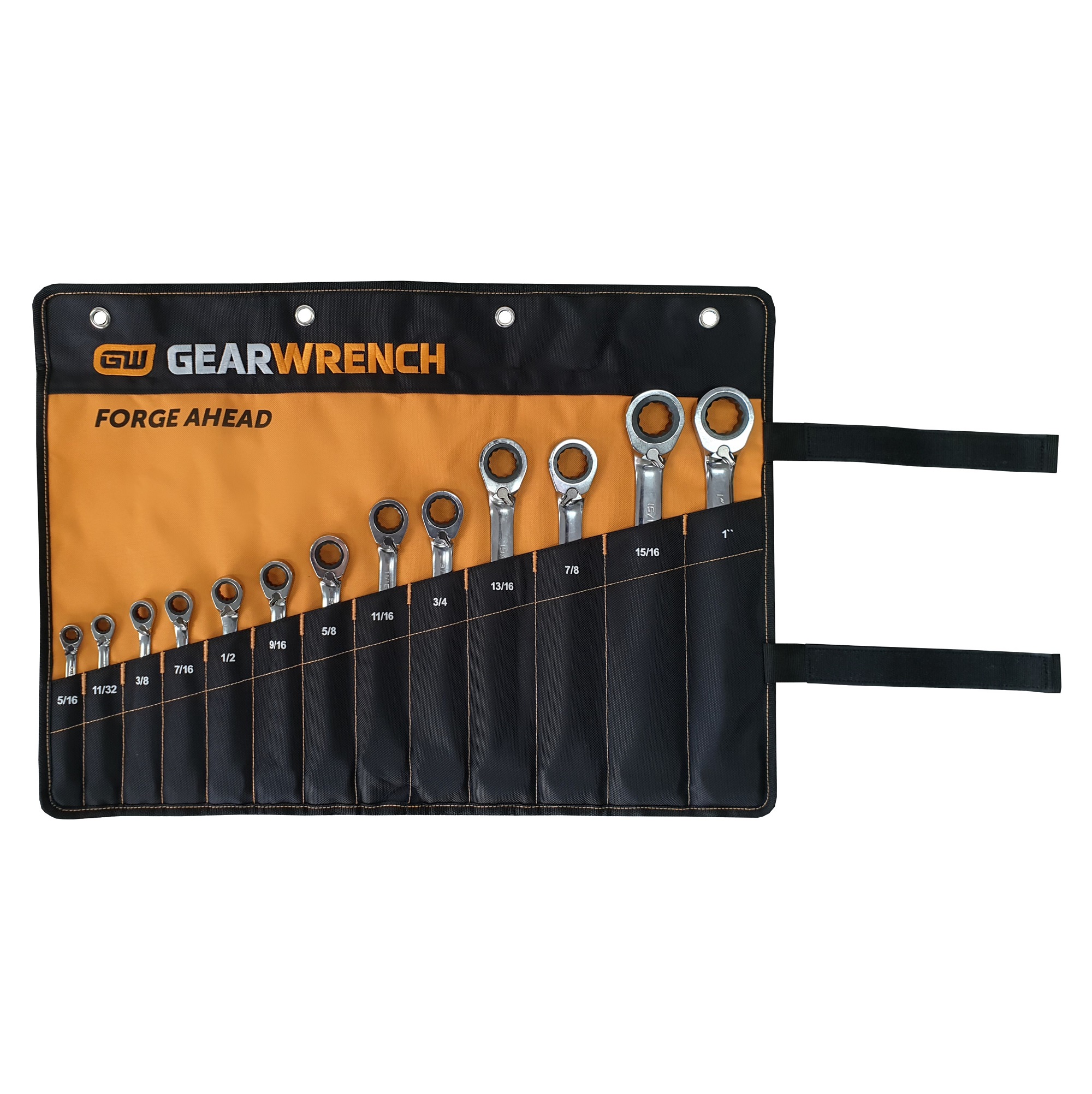 GEARWRENCH 9509NR 12 Piece 12 Point SAE Reversible Ratcheting ...