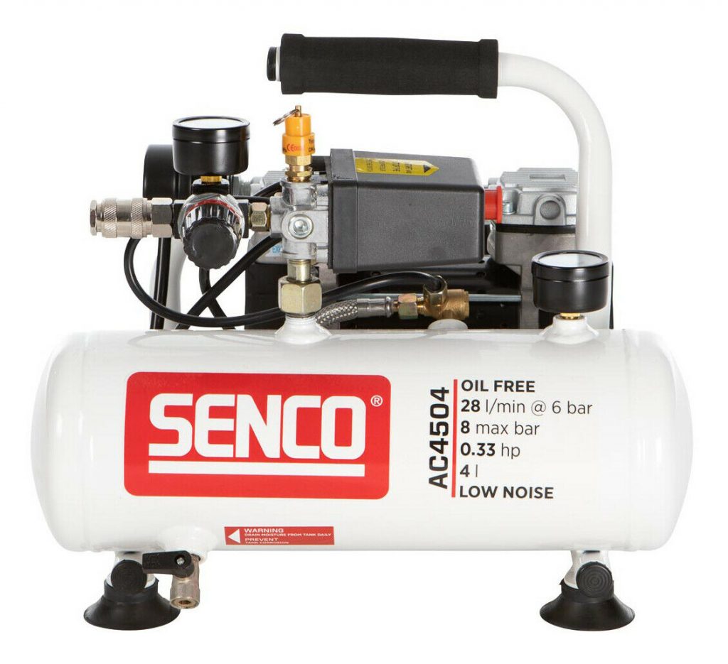 Senco AC4504 Single Tank Oil Free Portable Direct Drive Low Noise Air ...