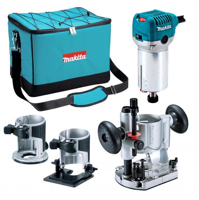 Makita RT0700CX2 710W 1/4" Plunge Router Trimmer with Routing Base Kit ...