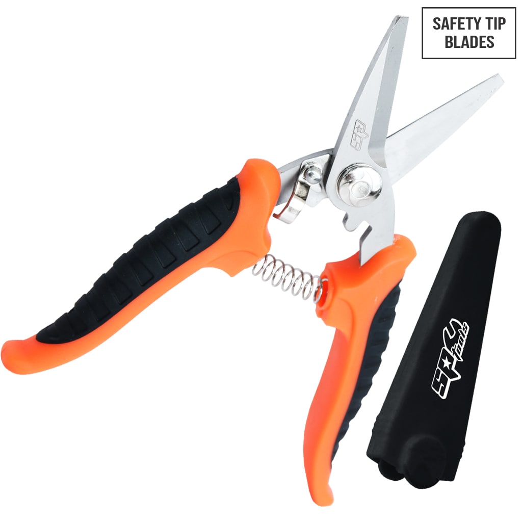 SP Tools SP32266 180mm (7”) Industrial Shears / Scissors with Safety Tip Blades - Scissors ...
