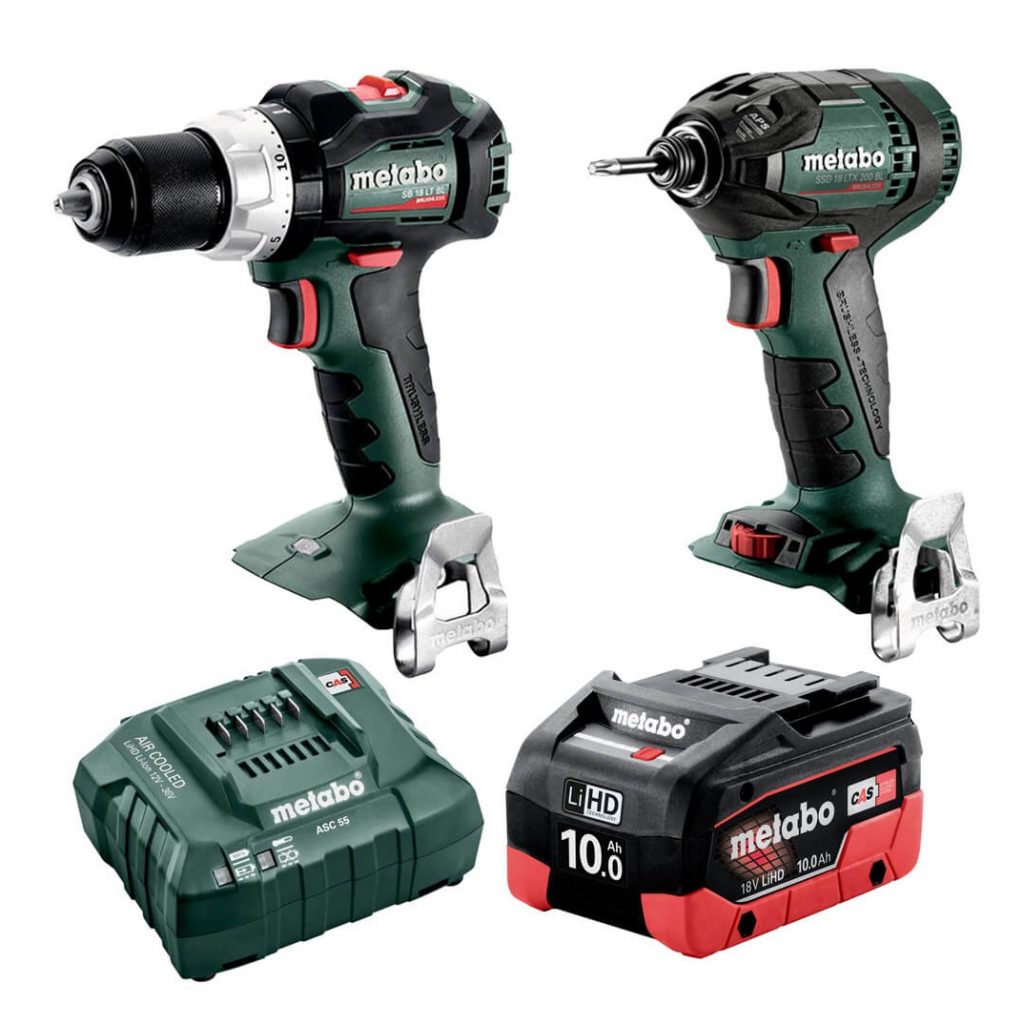 Metabo MET18BL21HD10.0BH 18V 10.0Ah LiHD Lithium-Ion Brushless Cordless ...