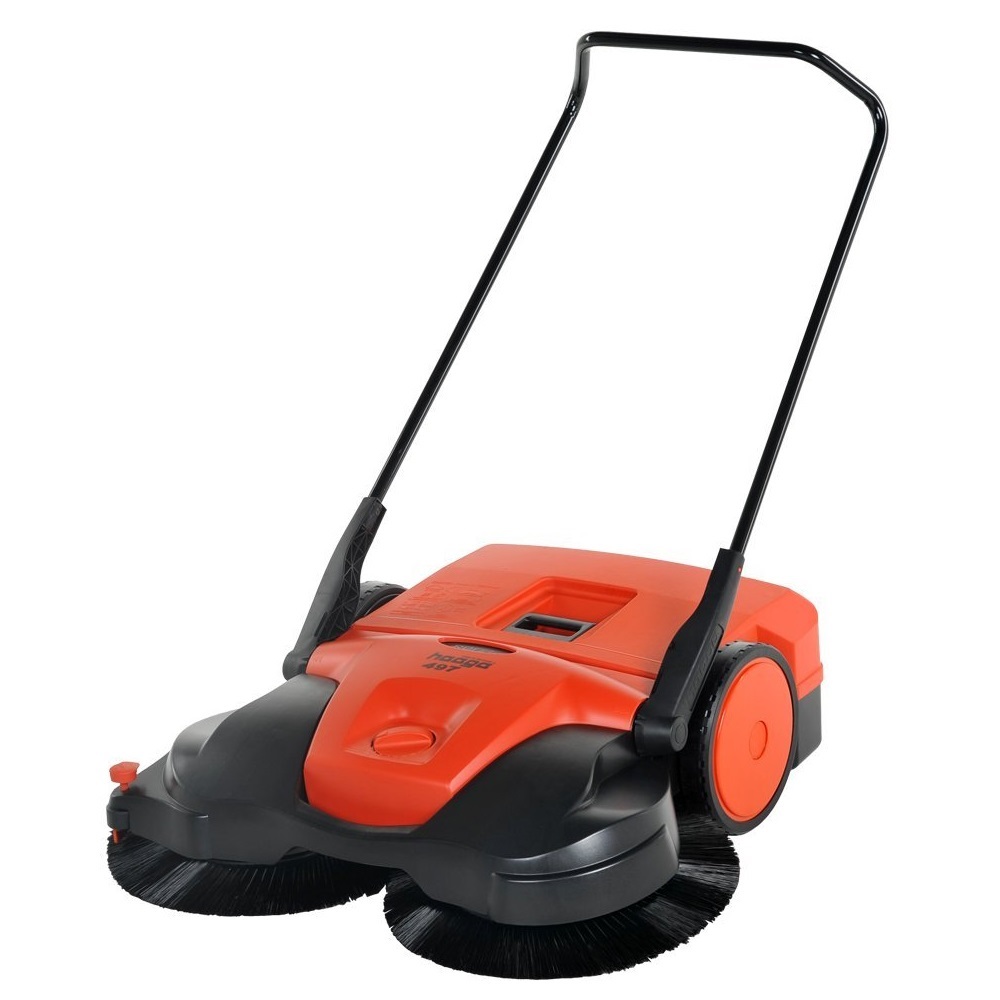 Haaga 497 Twin Outdoor Manual Push Sweeper 3 Brush System HG497 ...