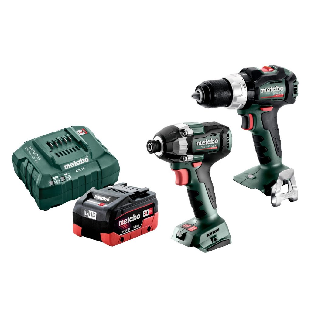 Metabo MET18BL21HD5.5DA 5.5Ah LiHD Lithium-Ion Brushless Cordless ...