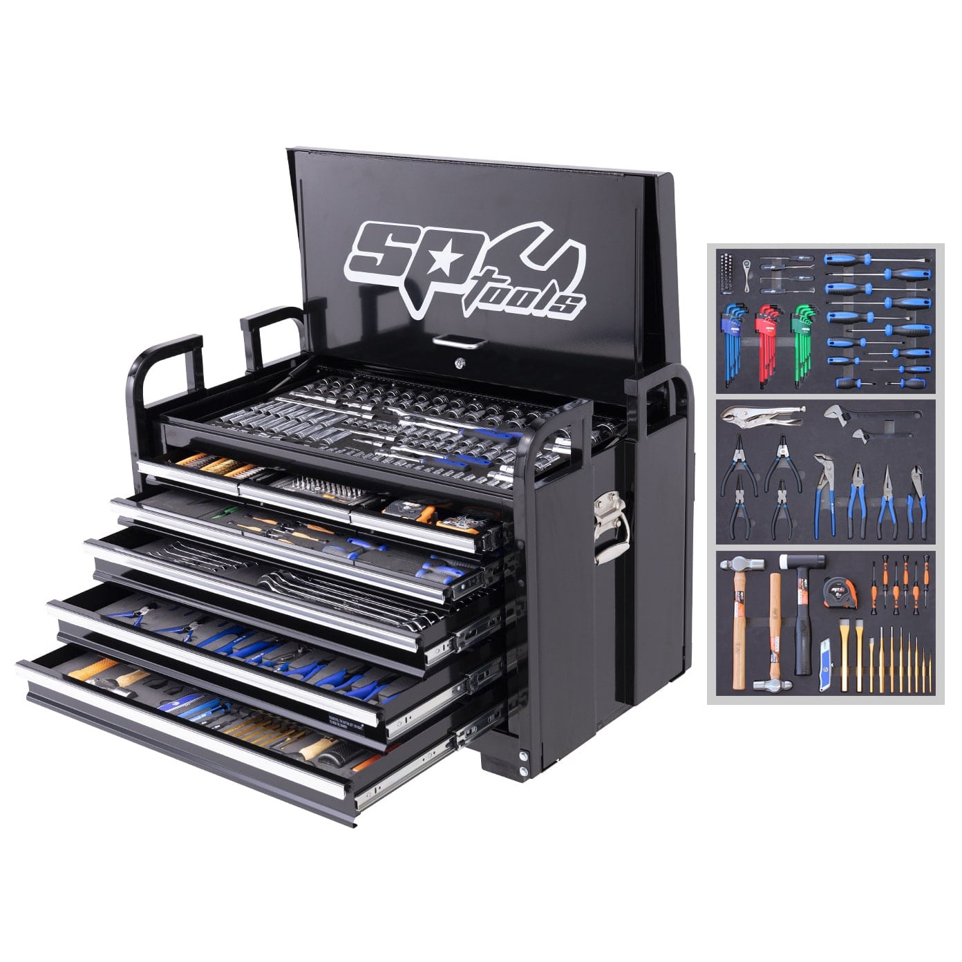 SP Tools SP50115X 413 Piece Metric/SAE Custom Series Ute Field Service ...