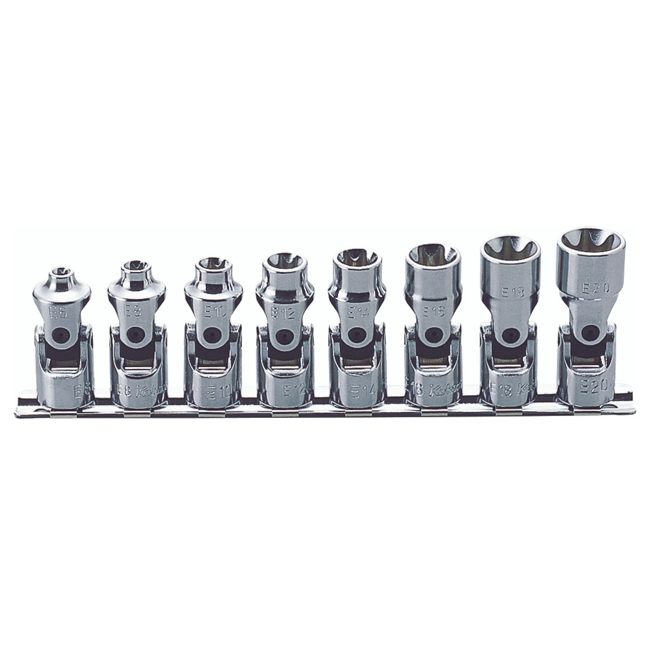 Koken RS3440T/8 3/8″ Square Drive Universal External E-TORX Socket Set ...