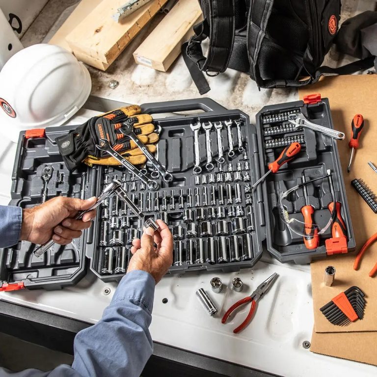 CRESCENT CTK180 180 Piece 1/4” & 3/8” Drive 6 Point SAE/Metric ...