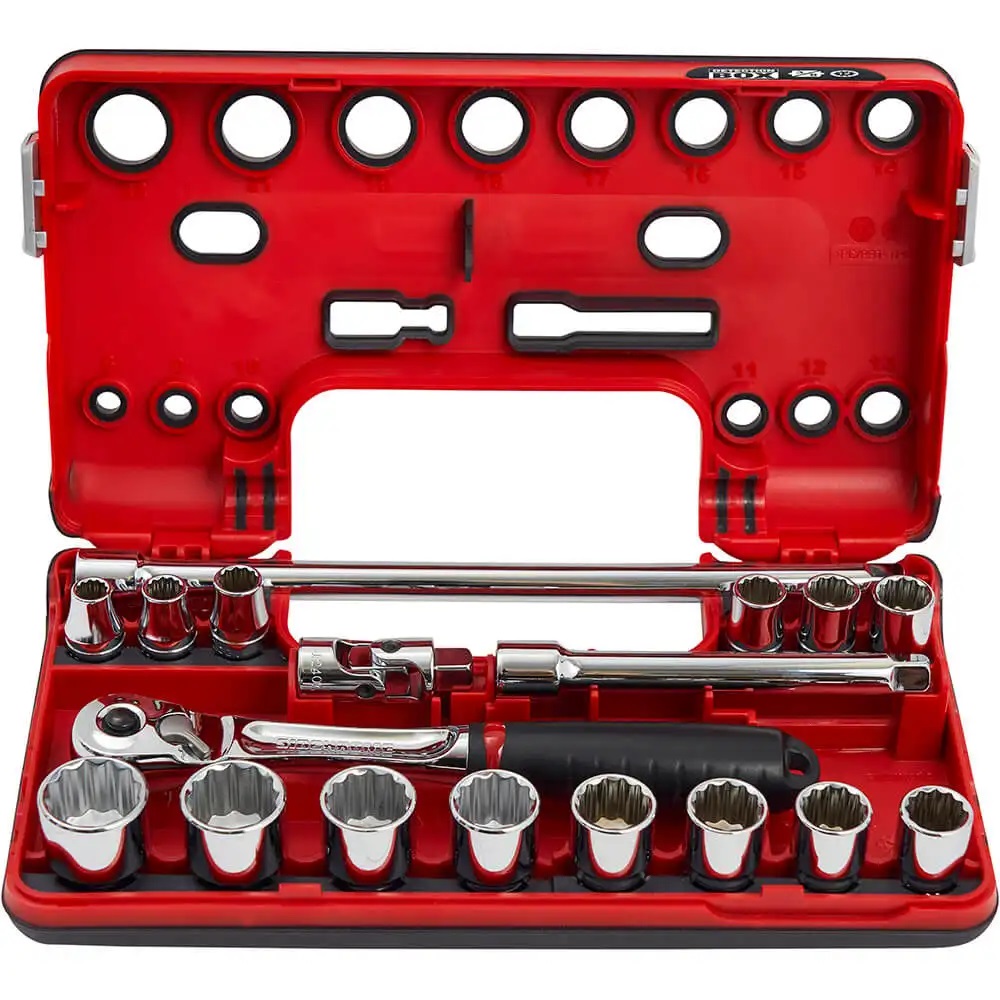 Sidchrome SCMT13150 3/8" Square Drive 18 Piece Socket Set in Detection ...