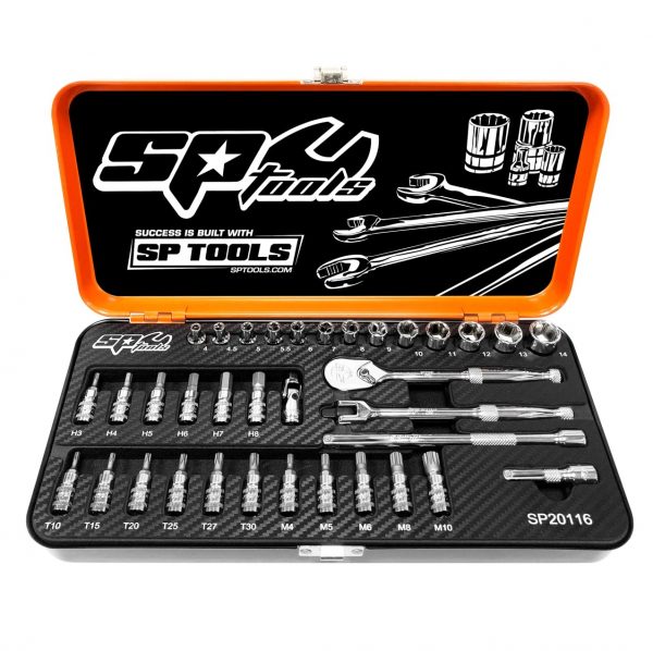 SP Tools SP20116 1/4" Square Drive Socket Set Metric, Inhex, Torx ...