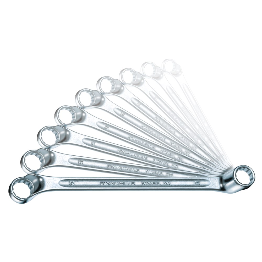 Stahlwille 20A/6P Type 20A Double End Offset Ring Spanner Set 6 Piece ...