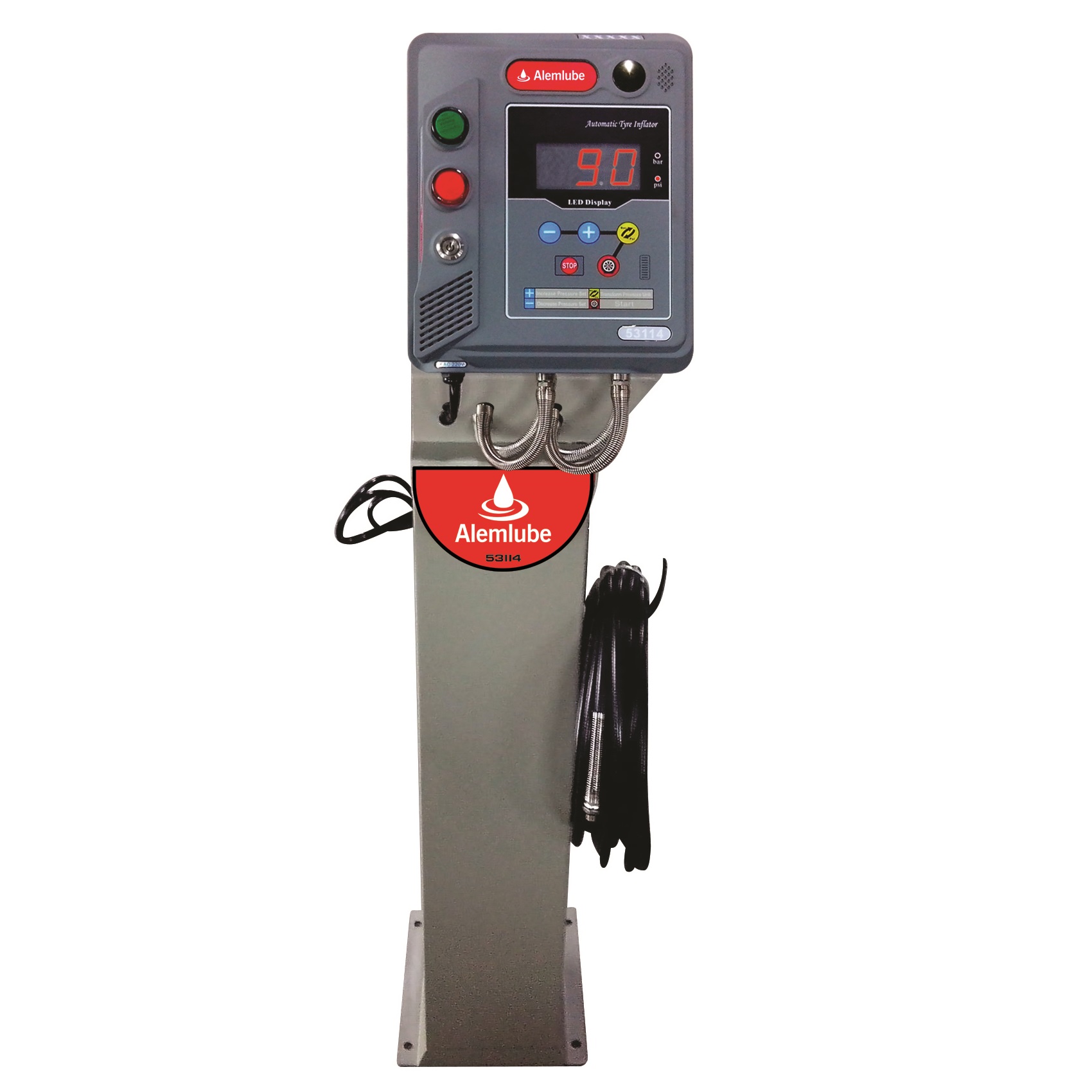 Alemlube 53114 Digital Automatic Commercial Vehicle Tyre Inflator with ...