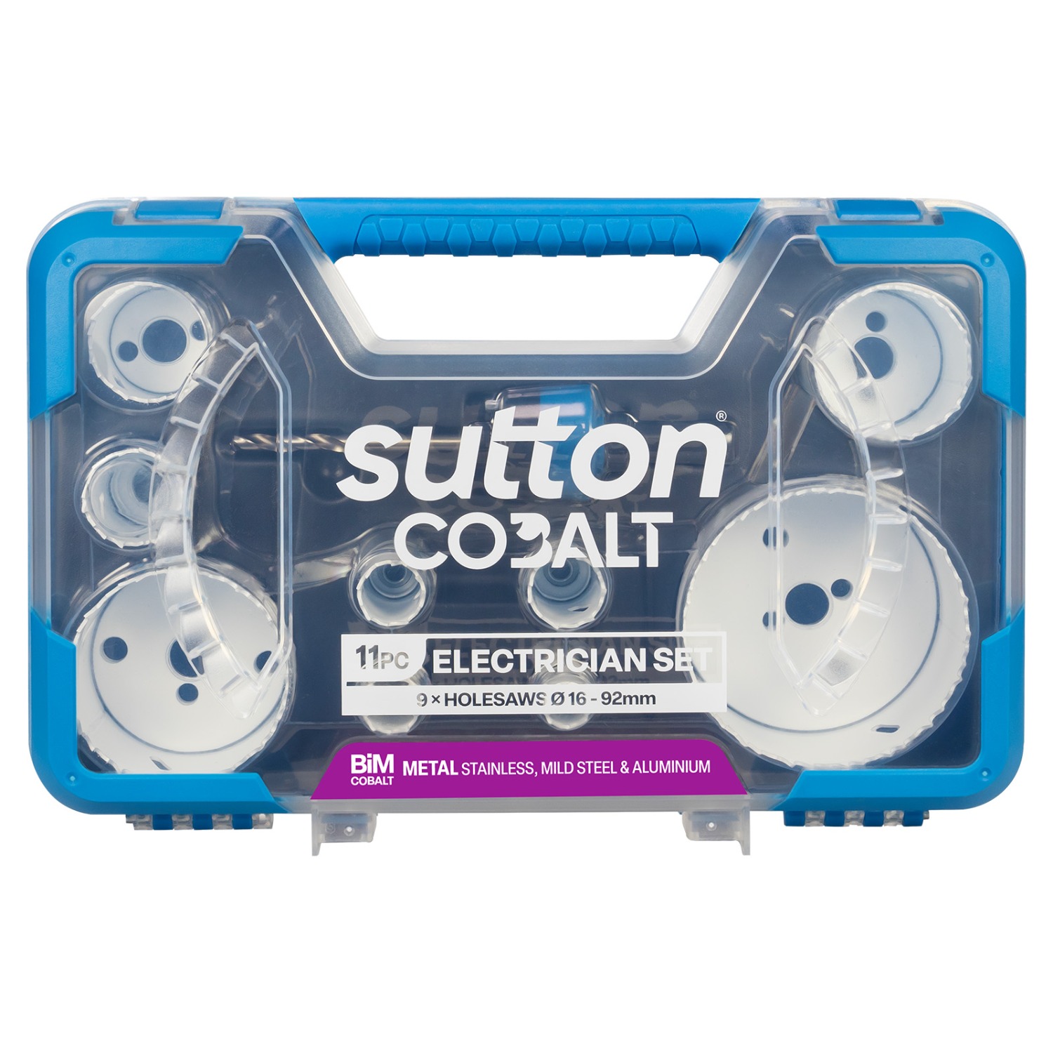 Sutton Tools H125SE11A Heavy Duty Bi-Metal Cobalt 11 Piece Electrician ...