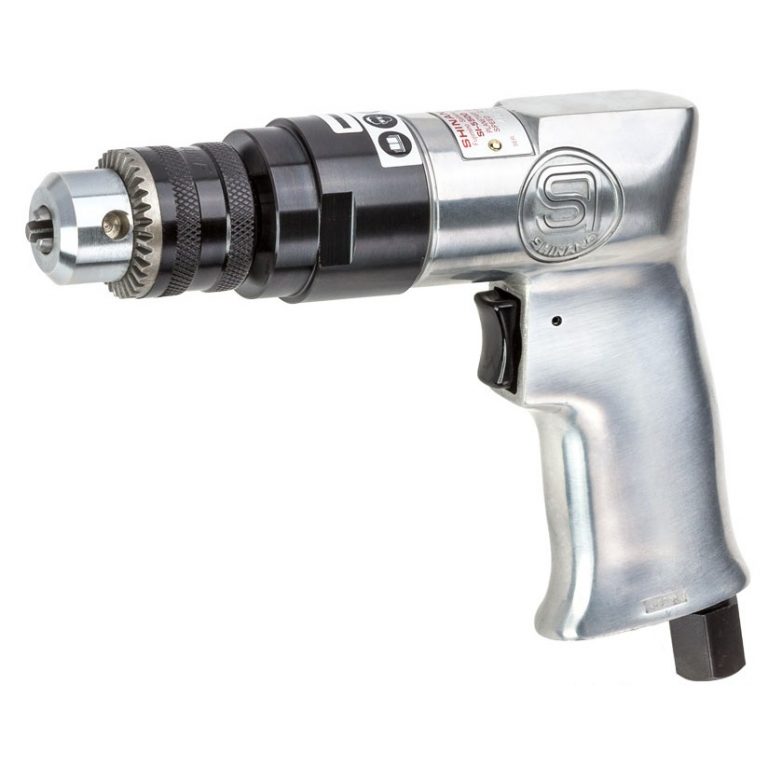 Shinano SI-5500 Compact 3/8” (10mm) Air Pneumatic Pistol Grip Drill SI5500 - Air Tools, Drills ...