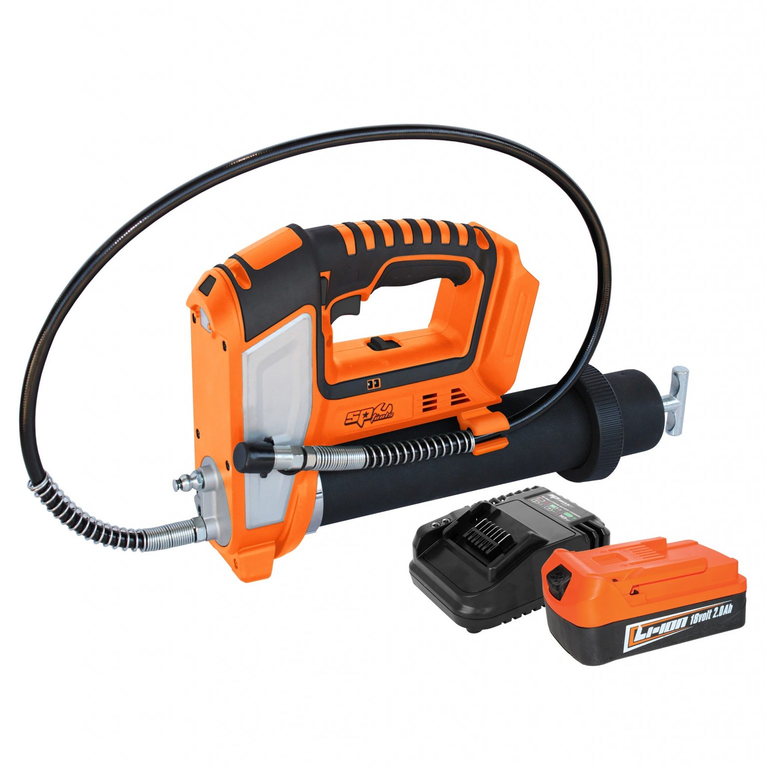 SP Tools SP81523 Industrial 18V 2.0Ah Lithium-Ion Cordless Grease Gun ...
