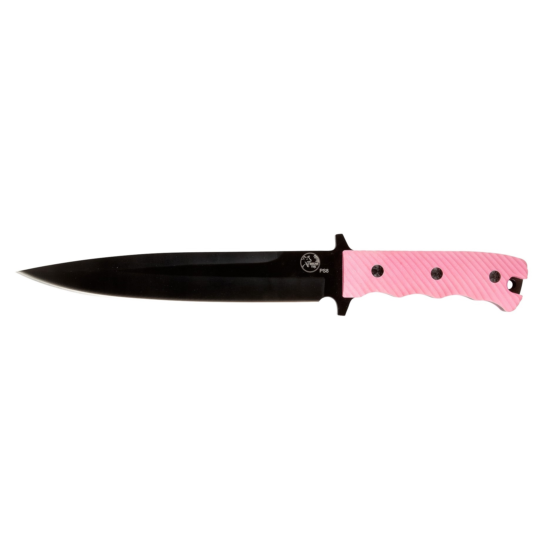 Tassie Tiger TTKBPP8 Pig Sticker 8″ Black Blade Hunting Knife , Pink ...
