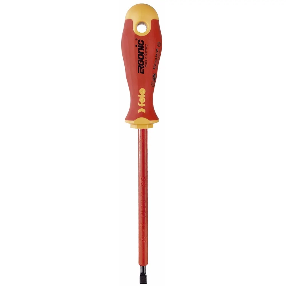 Felo 41302590 Ergonic VDE 1000V Electrician's Screwdriver Flat 2.5 x 0. ...