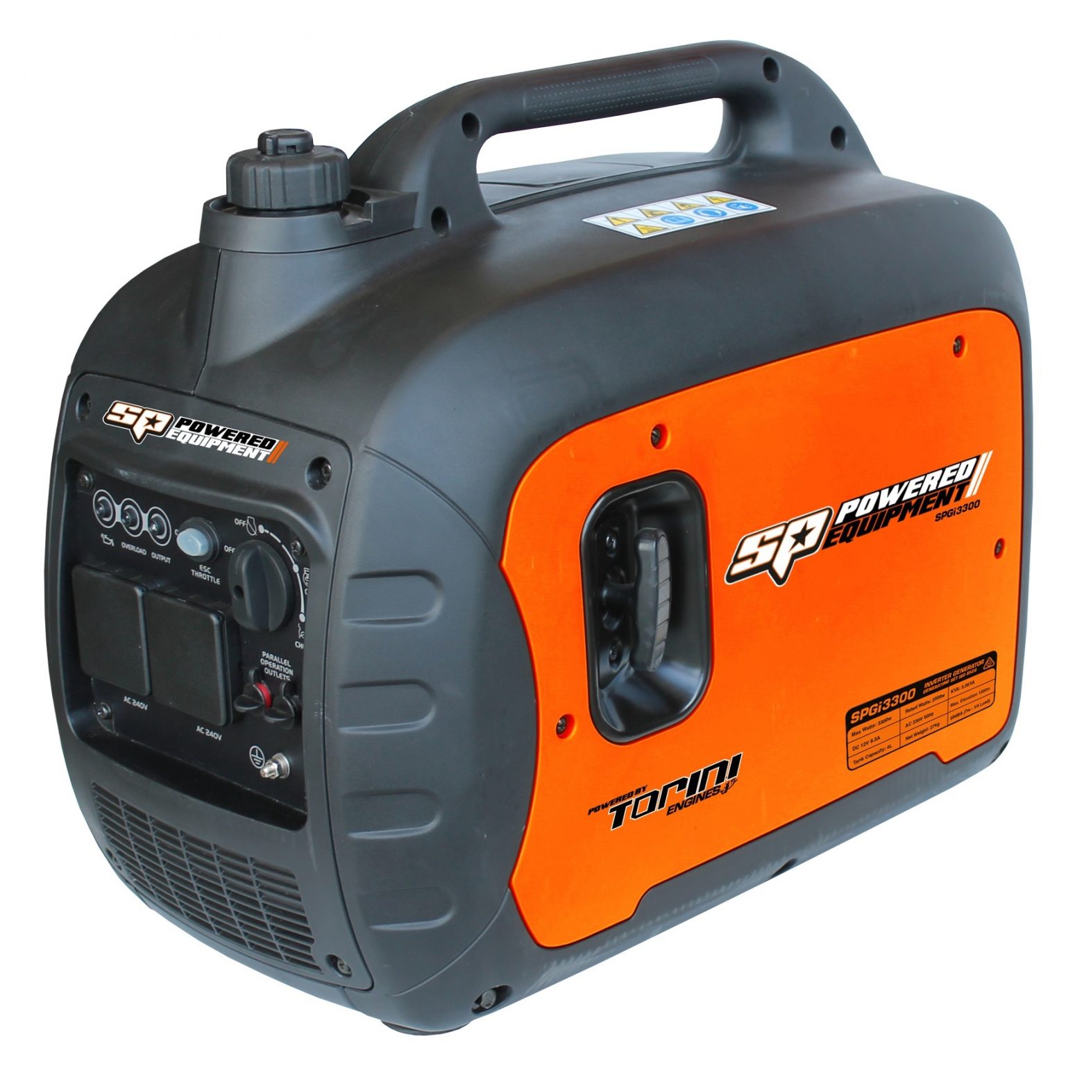 SP Tools SPGi2000 3.2Hp 2KVA Inverter Generator Torini Motor - Camping ...