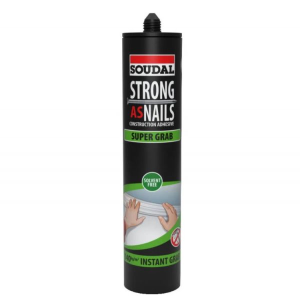 Soudal 144903 Strong As Nails SUPER GRAB Solvent Free Liquid Adhesive ...