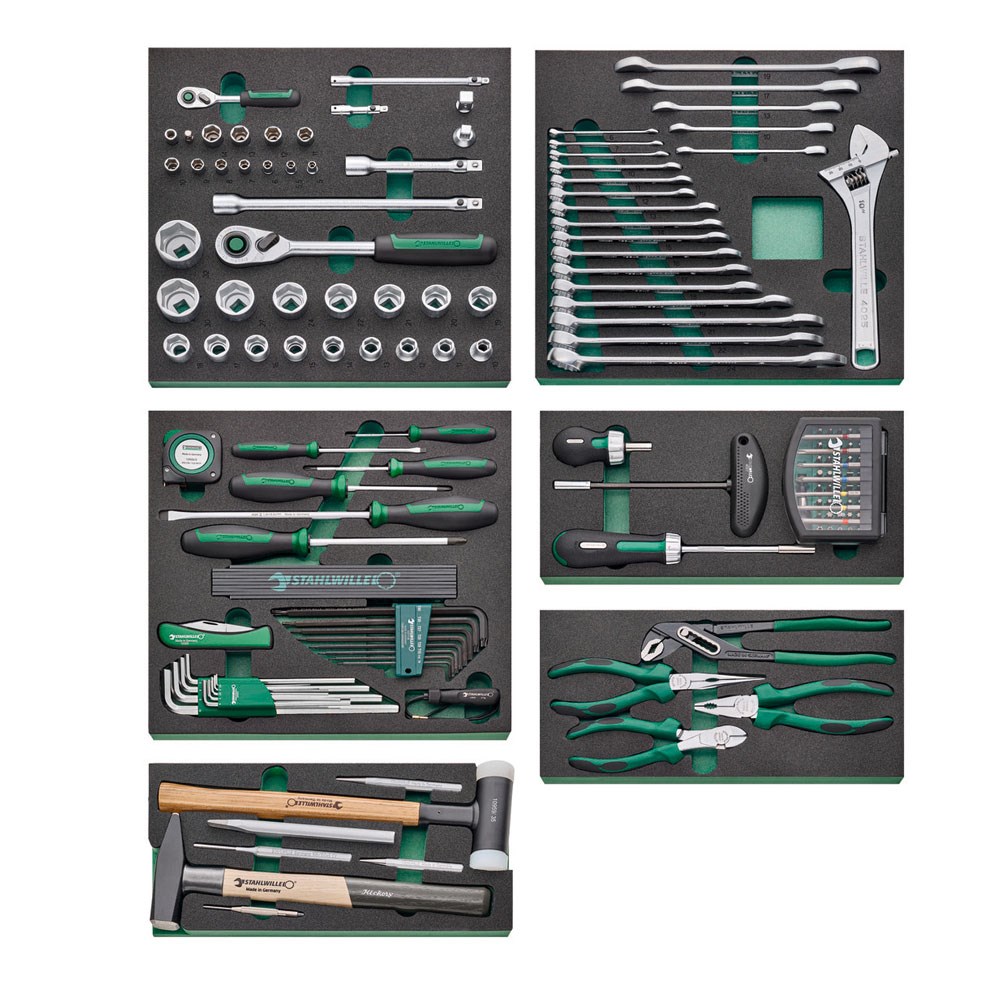 Stahlwille 98830178 Premium Quick Release 157 Piece Tool Set with TTS93 ...