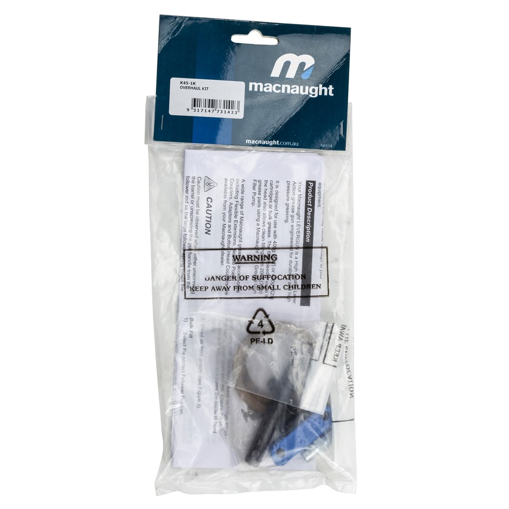 Macnaught K45-1K Overhaul Service Kit Suits K45 Grease Guns ...