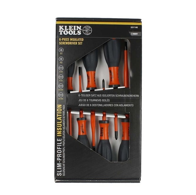 KLEIN Tools 32317INS 6 Piece VDE 1000V Insulated Electrician's ...