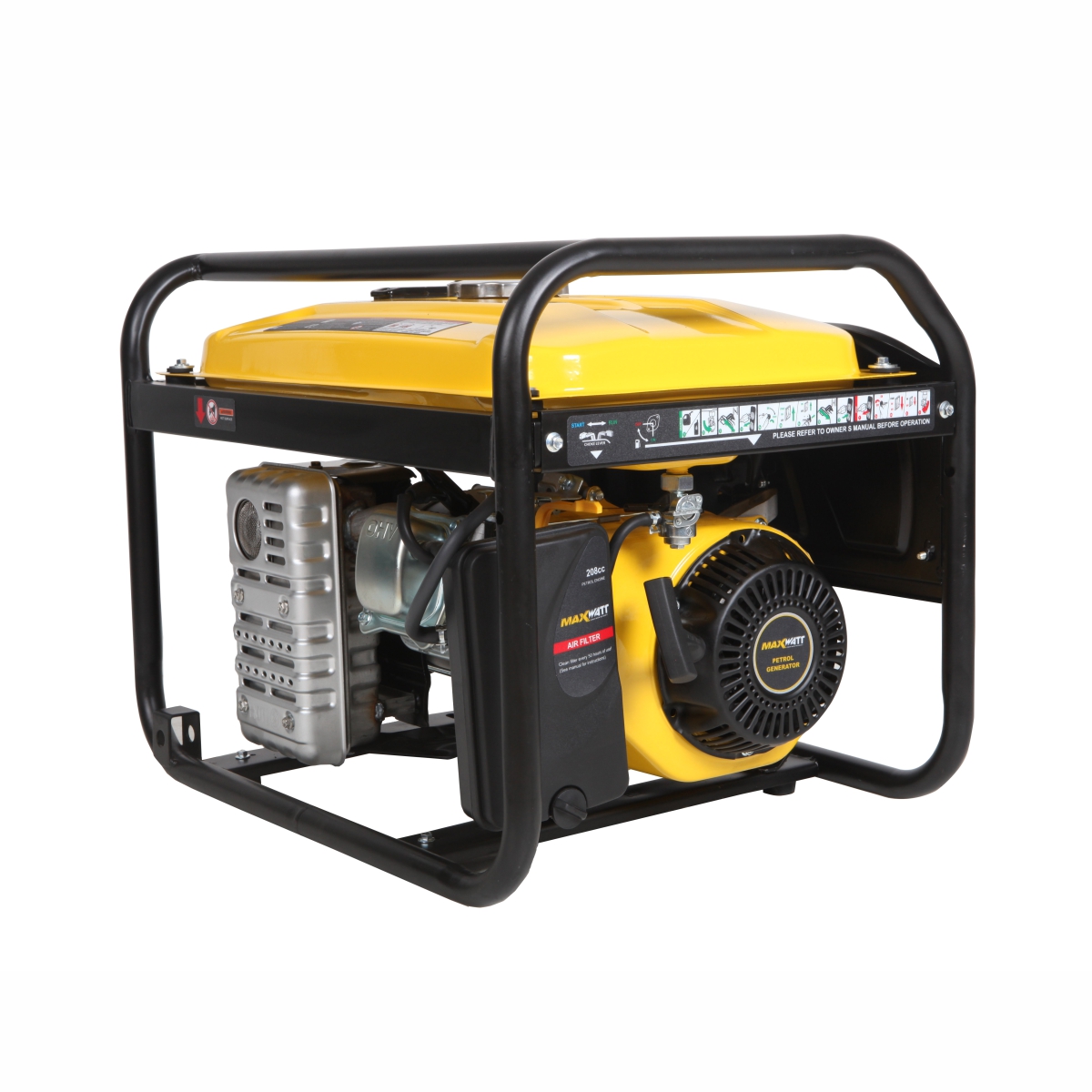 MaxWatt MX3000R 3.5kVA Petrol Generator - Recoil Start - Camping ...