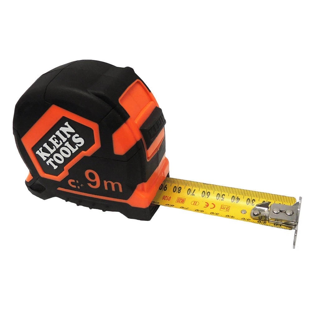 KLEIN Tools A-86000 Tape Measure, 9m Magnetic Double Hook - Levels and ...
