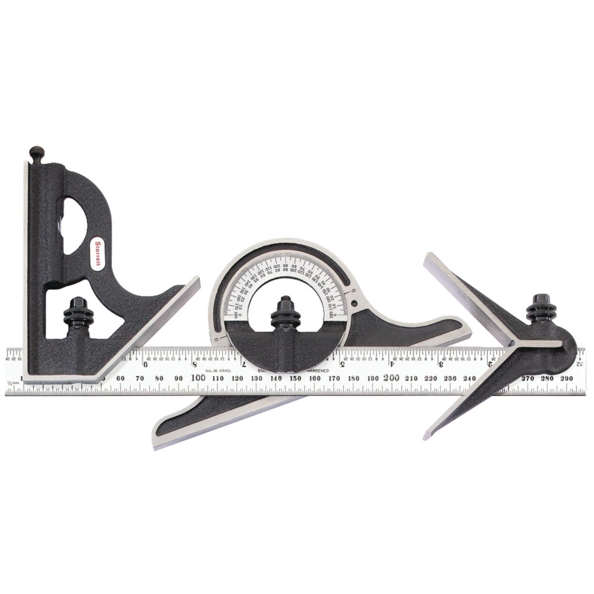 Starrett C9ME-300 Cast Iron Combination Square, Center and Non ...
