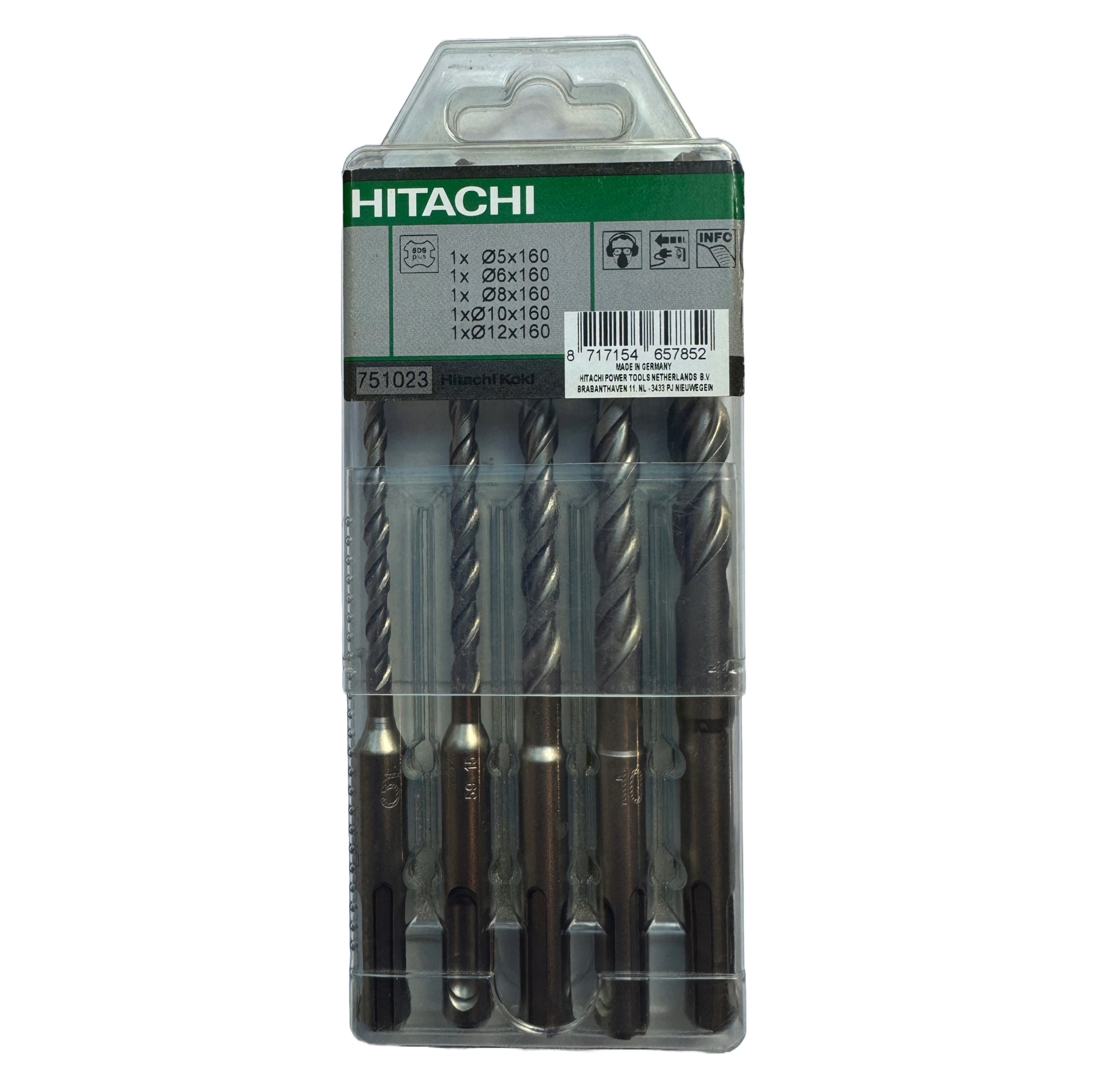 HITACHI Koki 751023 5 Piece Performance SDS Plus Drill Bit Set - Made ...