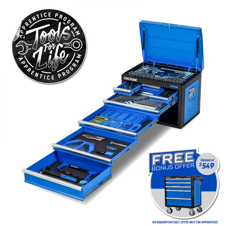 Kincrome P1705 EVOLUTION Chest Tool Kit 207 Piece 7 Drawer (26”) - Tool ...