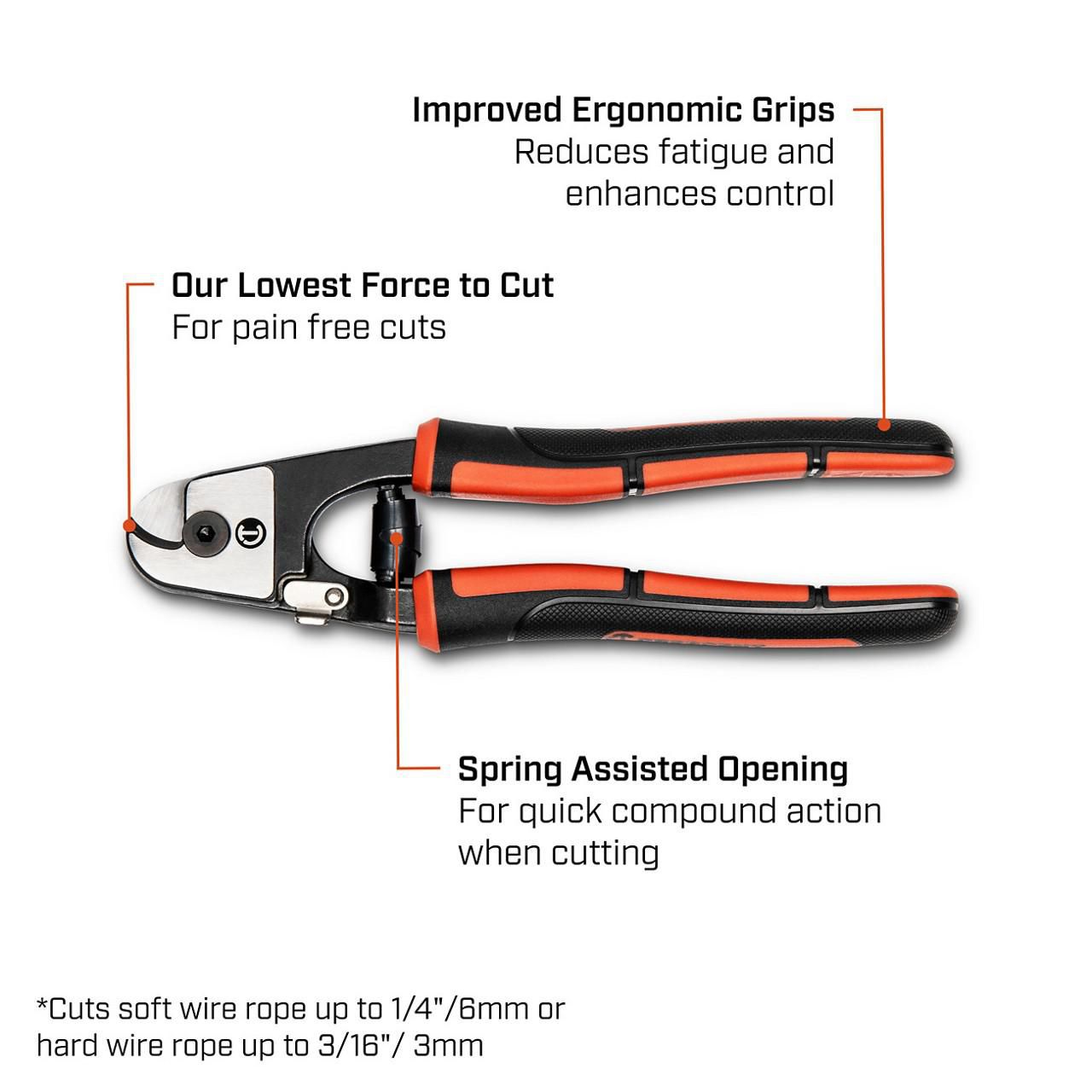 CRESCENT CT0690WRC 7.5″ 190mm Pocket Wire Rope & Cable Cutter - Cable ...